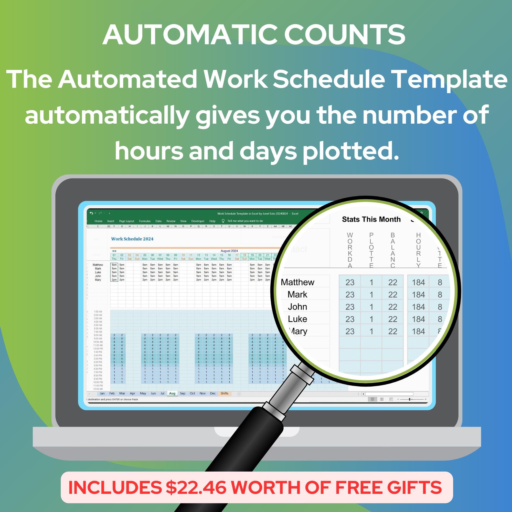 2025 Automated Employee Timesheet Template in Microsoft Excel - Etsy