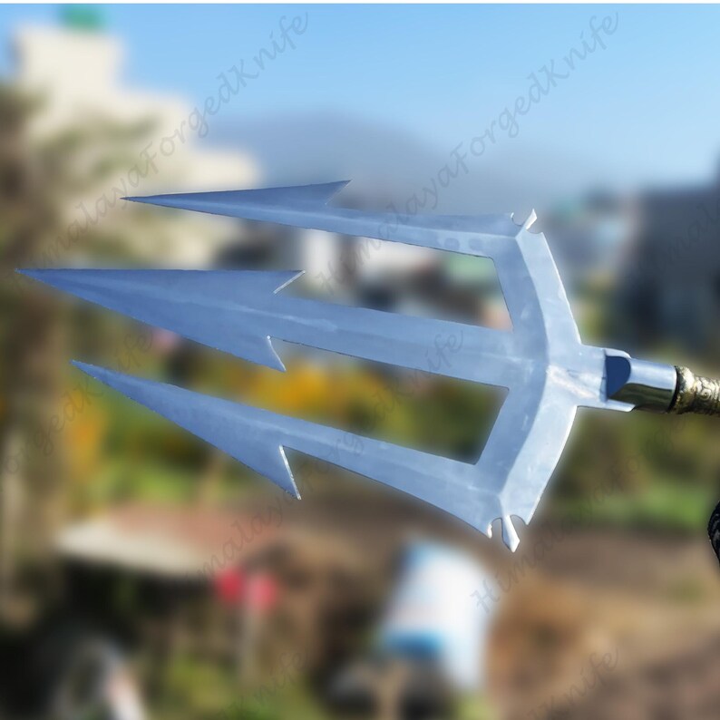 Hand Forged Aquaman's Trident: 17-inches Handmade Masterpiece With Hand ...