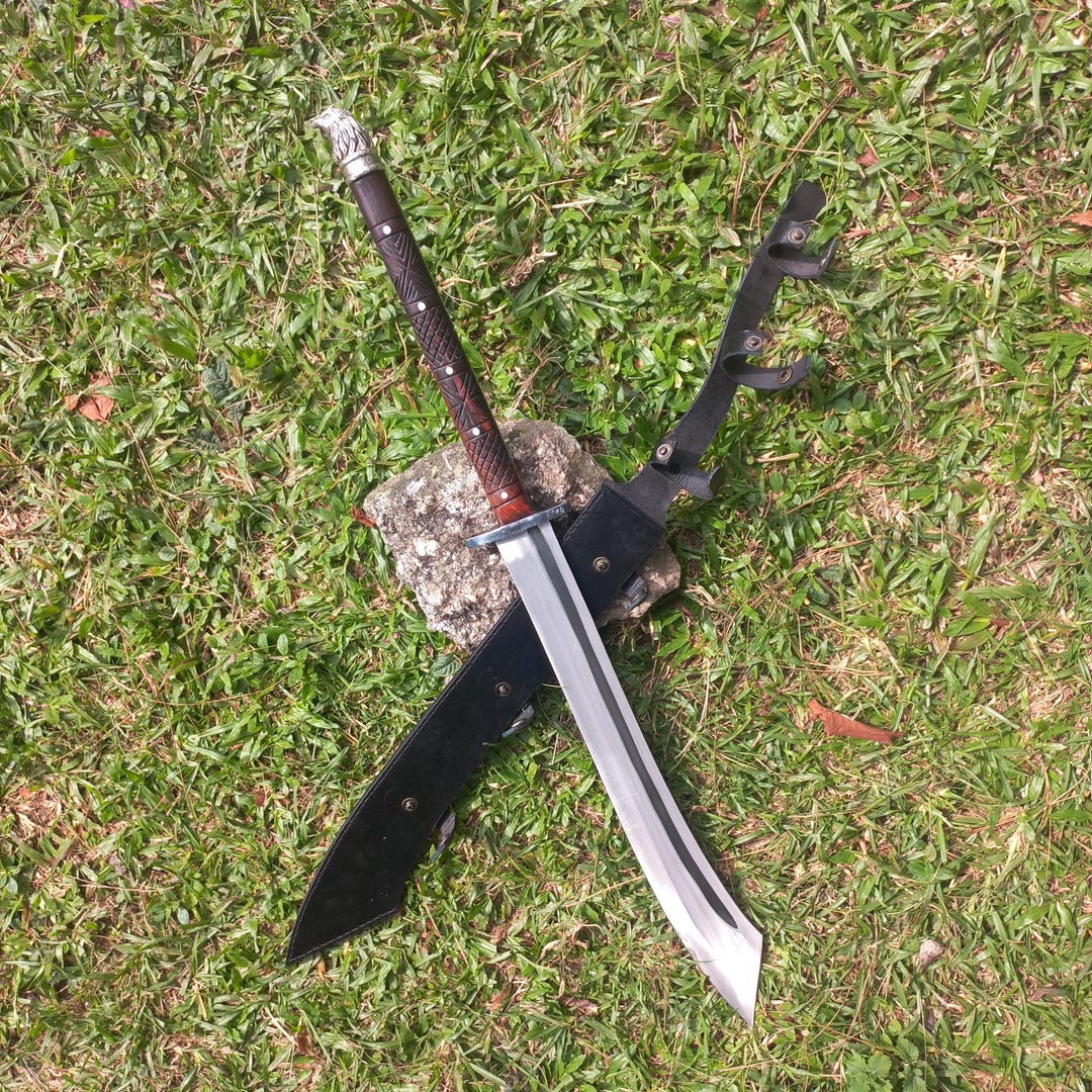 20.5-inch Viking Sword With Carved Eagle Head Pommel: Truck Leaf Spring ...