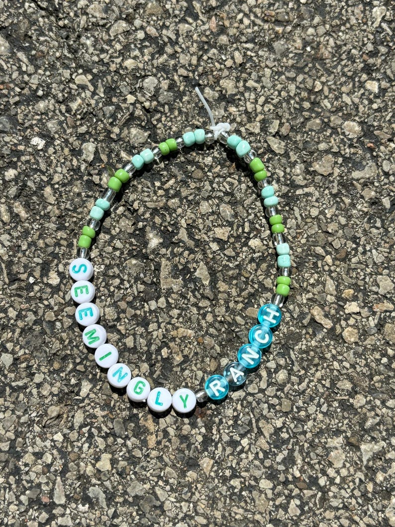 Taylor Swift seemingly Ranch Friendship Bracelet Blue and Green - Etsy