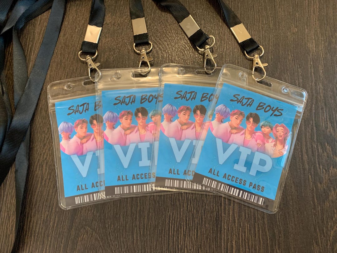 Kpop VIP All Access Pass / Digital Download / Name Badge / Sajaboys - Etsy