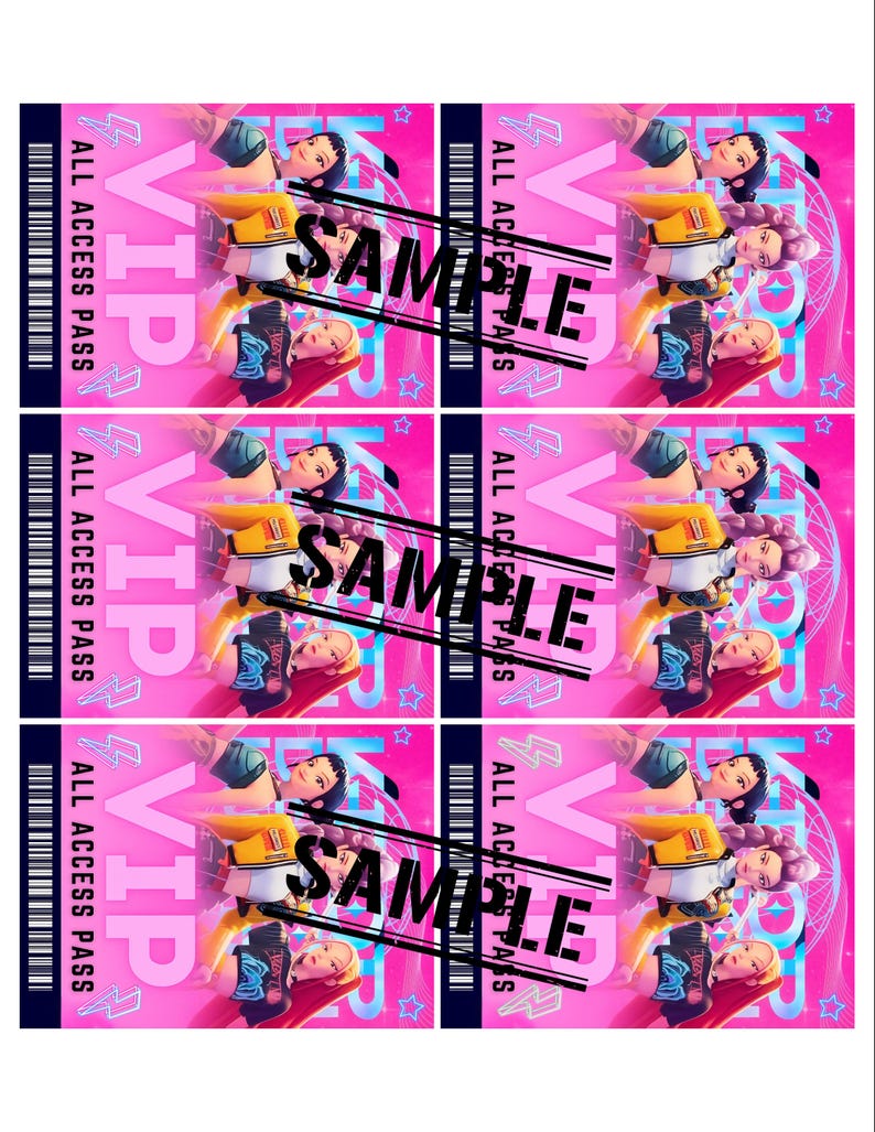 Kpop Demon Hunters / Sajaboys / VIP All Access Pass / Digital Download ...