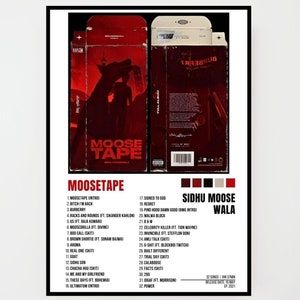 Moosetape | Sidhu Moose Wala | Album Cover | Poster - Etsy UK