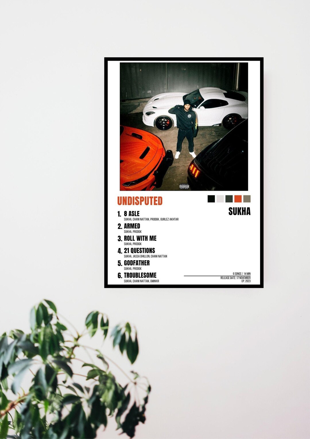 Undisputed Sukha Album Cover Poster - Etsy