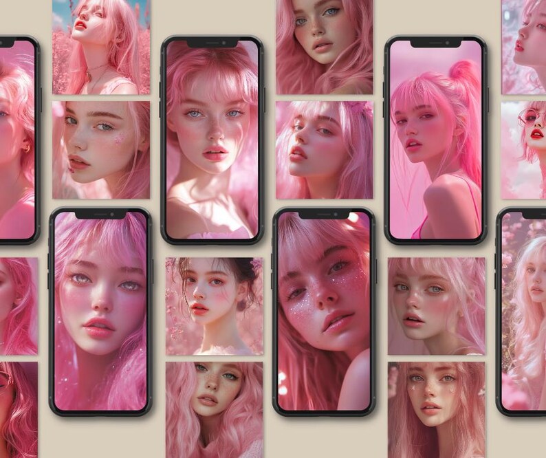 36 Pink-themed Girl Stock Photos for Bloggers&creators,feminine Pink ...