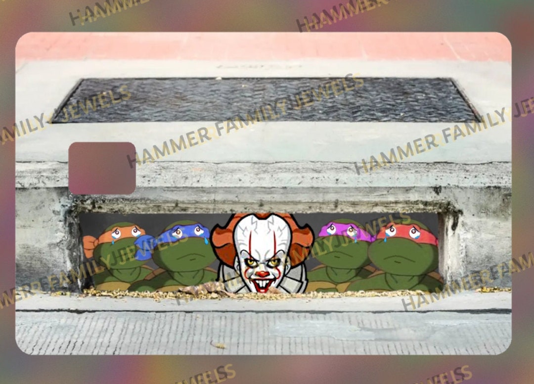 Pennywise Has the Ninja Turtles Credit Card Decal Skin - Etsy