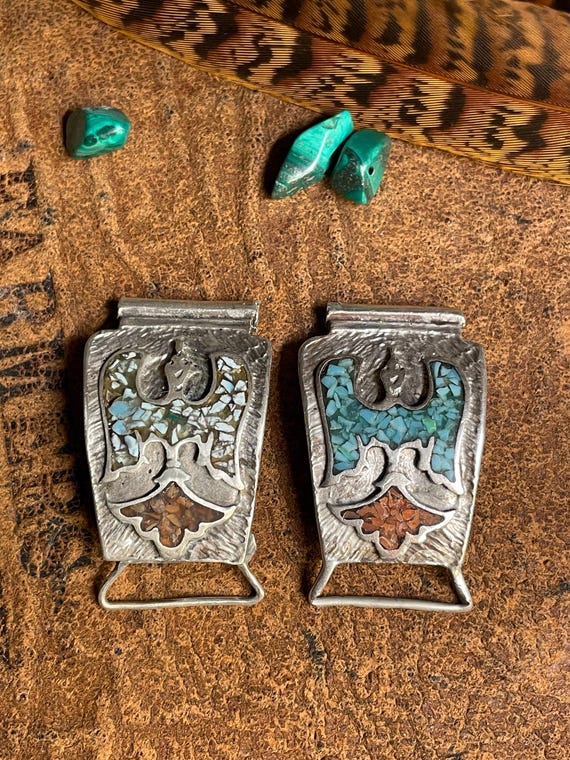 Vintage Navajo Peyote Bird Water Bird Sterling Silver… - Gem