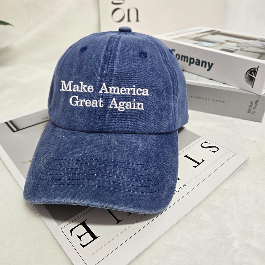 Custom Embroidered Baseball Cap: Vintage Style Dad Hat - Etsy