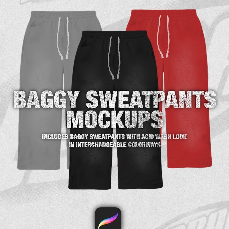 Graphic Baggy Joggers - Etsy UK