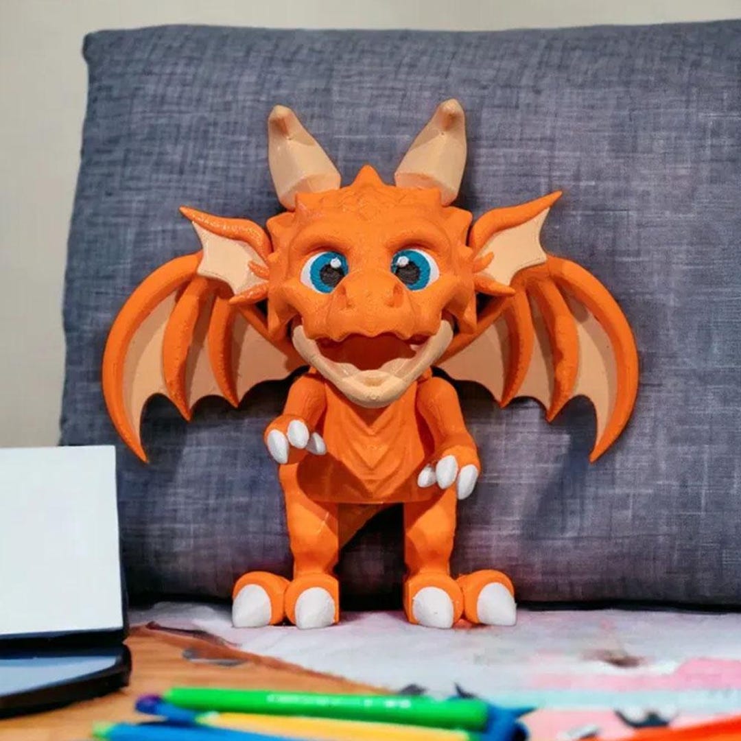 The Conqueror, Articulated 3D Dragon, Cute Dragon, Collectible Toy ...