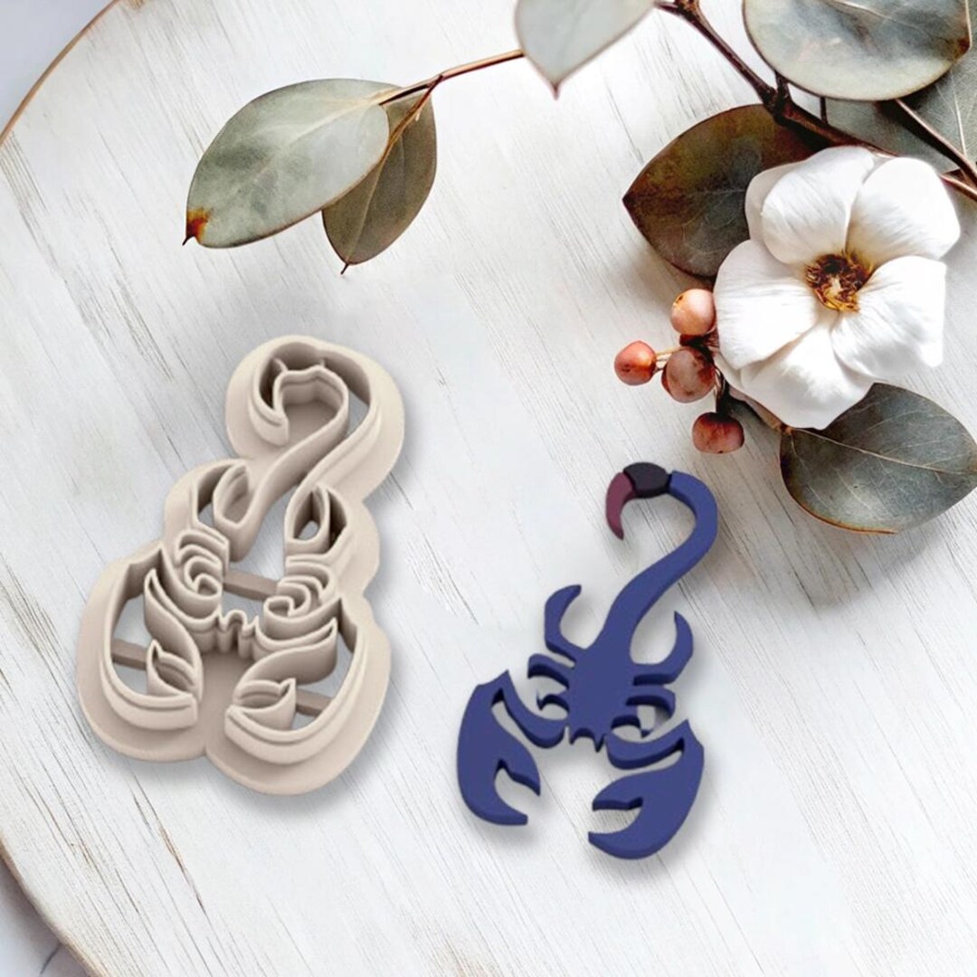 Scorpion Clay Cutter, Cookie Cutter, Polymer Clay Tool Scorpion Shape ...