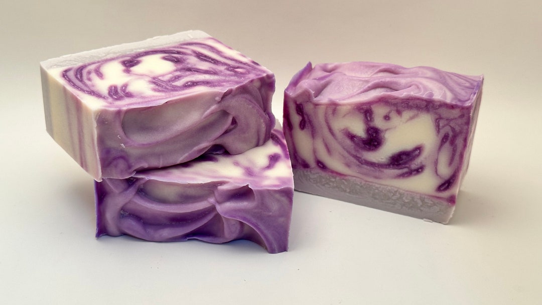 Spring Madness Cold Processed Soap-huge 5 to 6oz Bar-clean Scent-purple ...