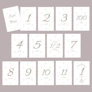 Cherry-themed Monthly Milestone Cards | Digital Download | Postcard ...