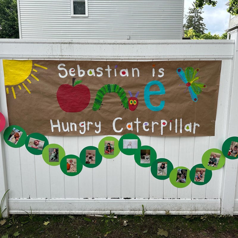 Caterpillar Banner - Etsy