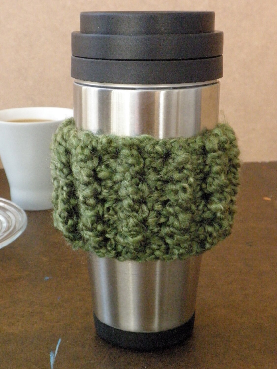 Olive Green Coffee Cuff - Etsy