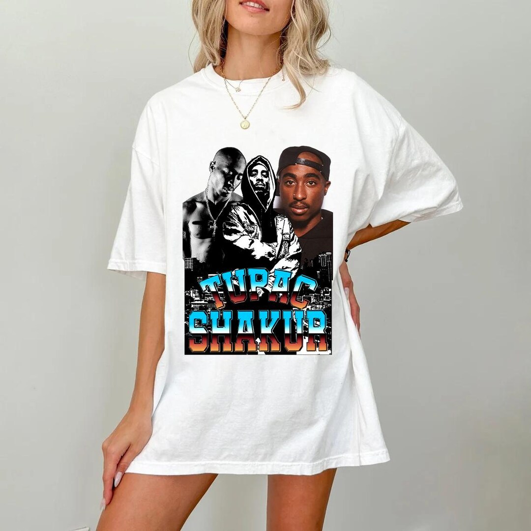 Tupac Shakur Retro T-shirt, Vintage Tupac Shakur Shirt, Hip Hop Rap T ...