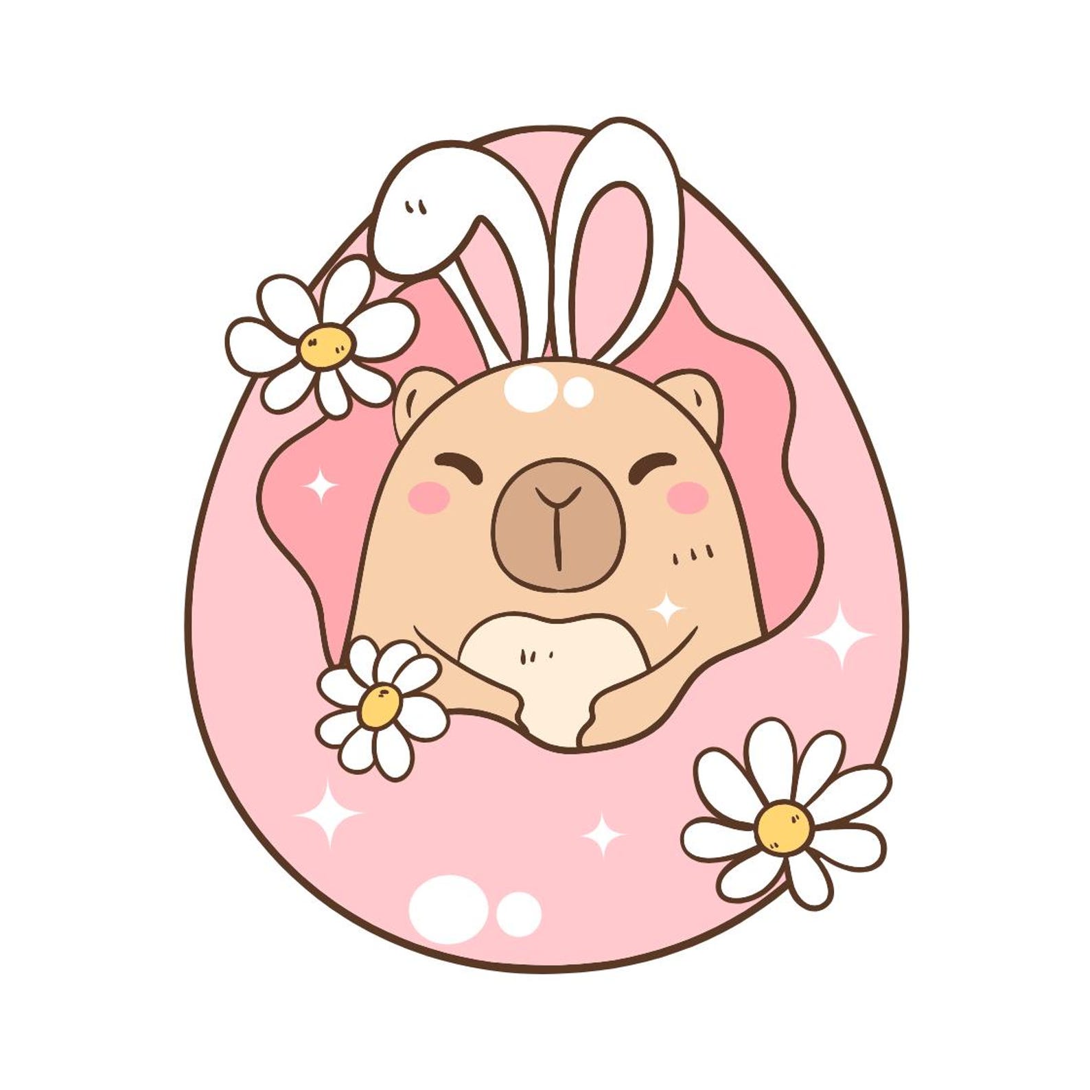 Easter Capybara PNG Easter Capybara Clipart Cute Capybara Png Capybara ...
