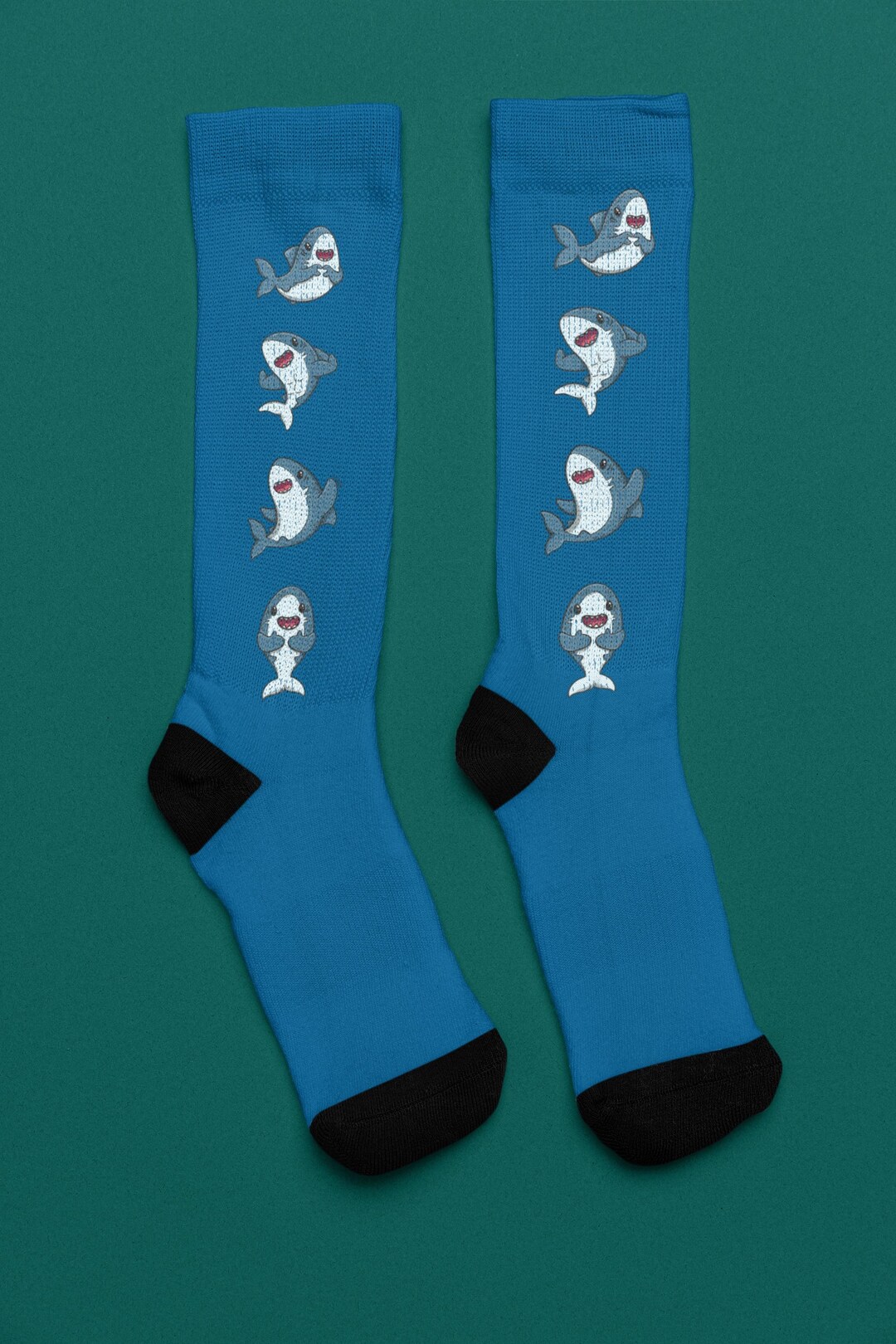 Shark Socks Cute Socks Animal Socks Funny Socks Crochet Shark Gift ...