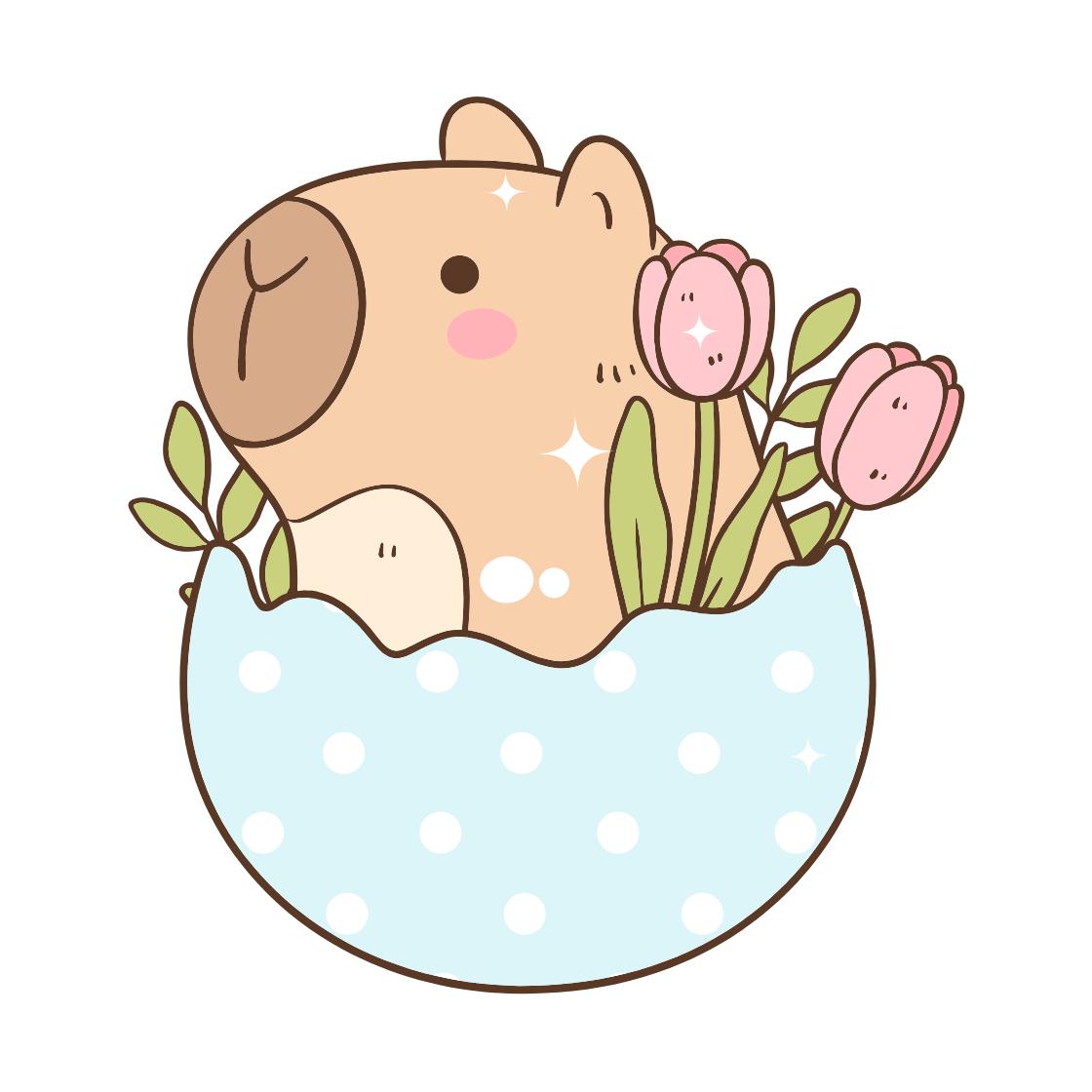 Easter Capybara PNG Easter Capybara Clipart Cute Capybara Png Capybara ...