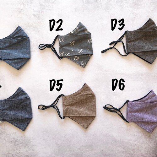 3D Face Mask With Around the Head Adjustable Elastics Limits | Etsy