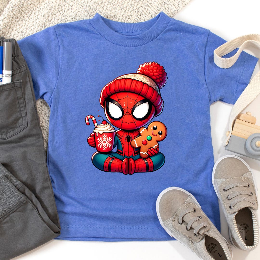 Marvel Spider-man Gingerbread Cookie, Superhero Christmas Coffee Tee ...
