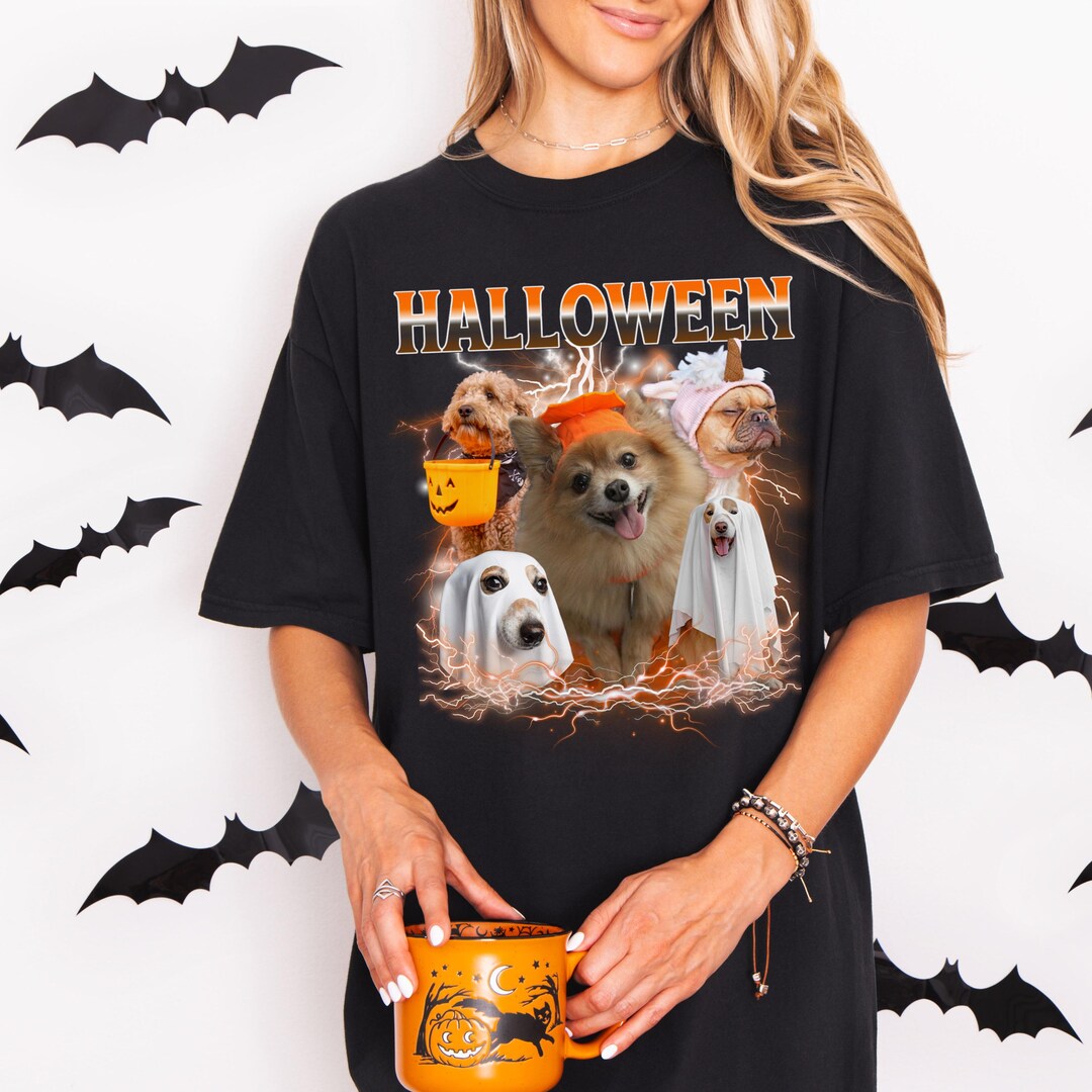 Halloween Dog Bootleg Style Comfort Colors Shirt | Funny Dog Lover Tee ...