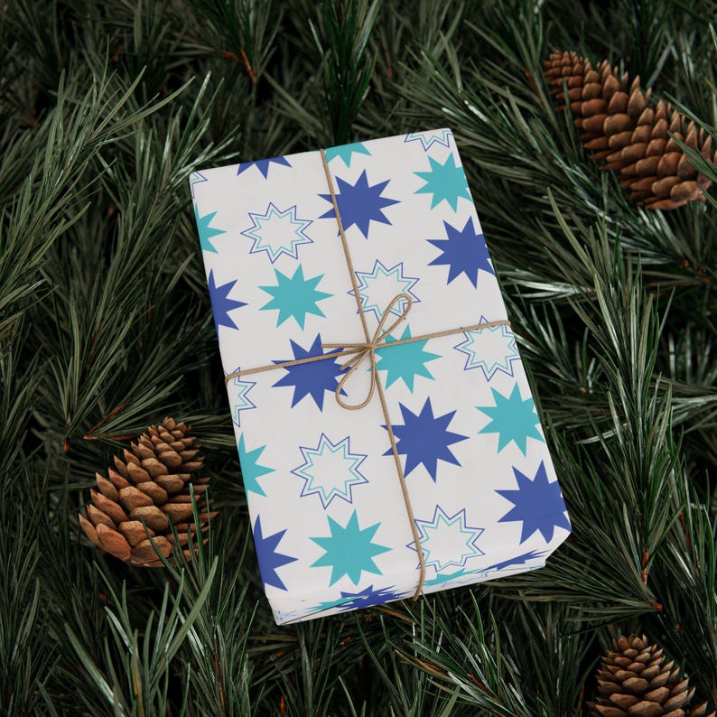 Bahai Wrapping Paper, Nine Pointed Star, Gift Paper - Etsy