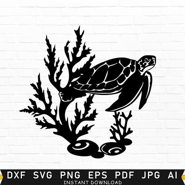 Sea Turtle Dxf - Etsy