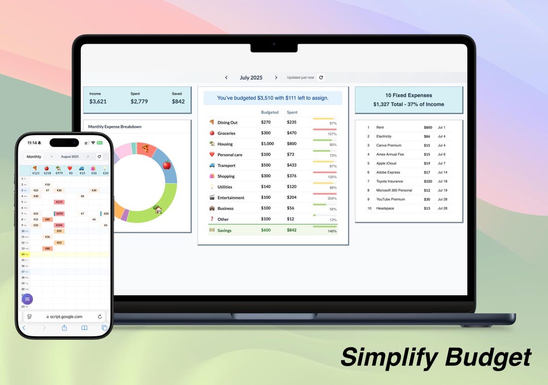 Budget App to Track Income, Expenses, Subscriptions, Debt, and Net ...