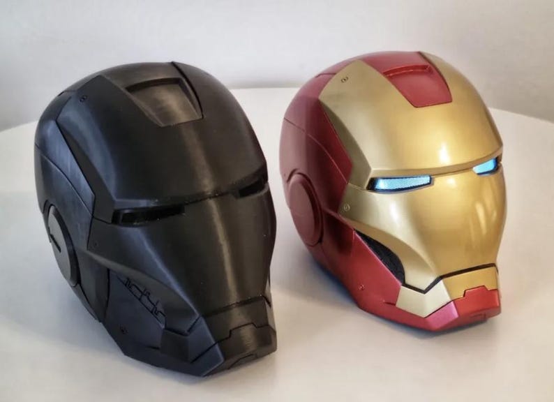 Iron Man Helmet 3D Printed Life-size Scale Collectible/cosplay - Etsy