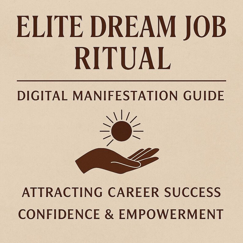 Elite Dream Job Ritual | Digital Manifestation Spell for Career Success ...