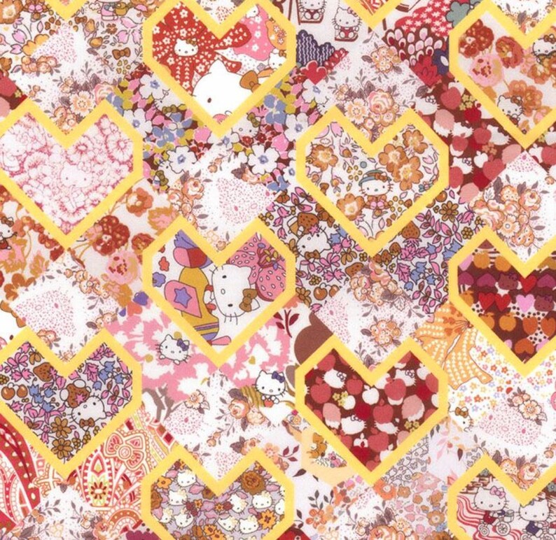 Liberty Japan X Hello Kitty 50th Anniversary Vol.2 - Patchwork Hearts ...