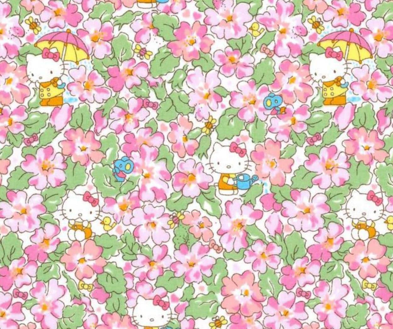 Liberty X Hello Kitty 50th Anniversary Set of 6 25x25cm - Etsy