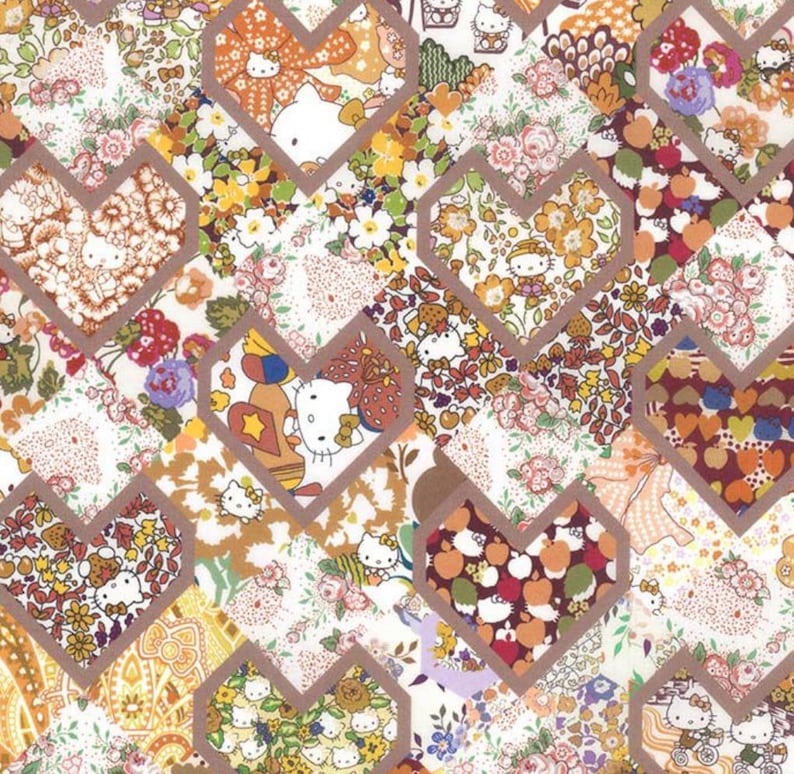 Liberty Japan X Hello Kitty 50th Anniversary Vol.2 - Patchwork Hearts ...
