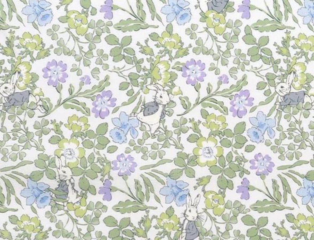 Liberty Japan Peter Rabbit Bespoke Walker Rabbits J24E Fat Quarter - Etsy