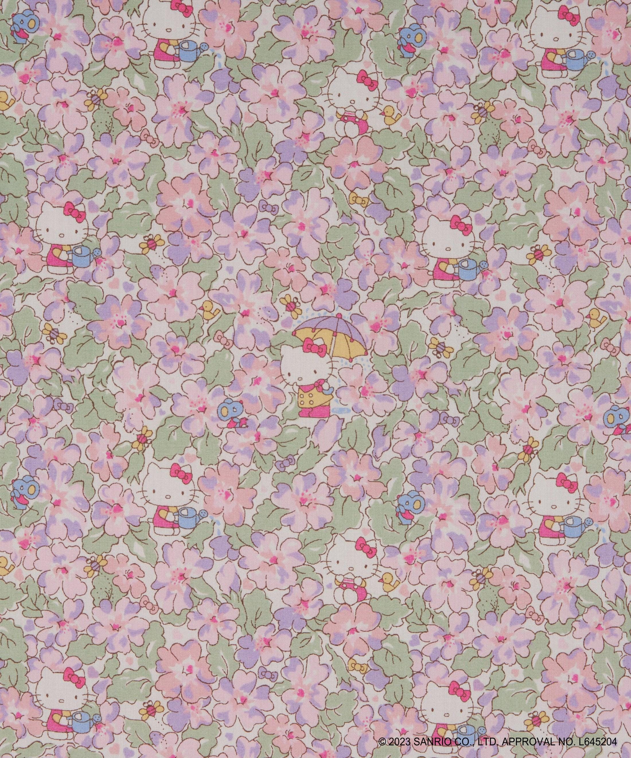 Liberty X Hello Kitty 50th Anniversary - Primrose Meadow - Fat Quarter ...