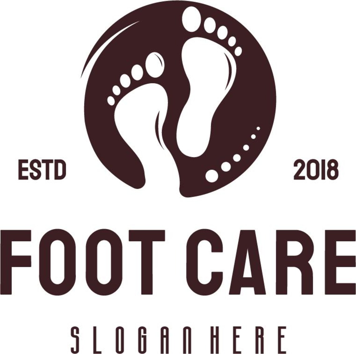Ready-to-go Logos.elegant Foot Care Branding in Open AI Format & PDF ...