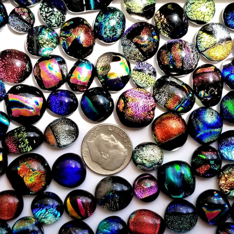 Dichro Glass Pendants - Etsy