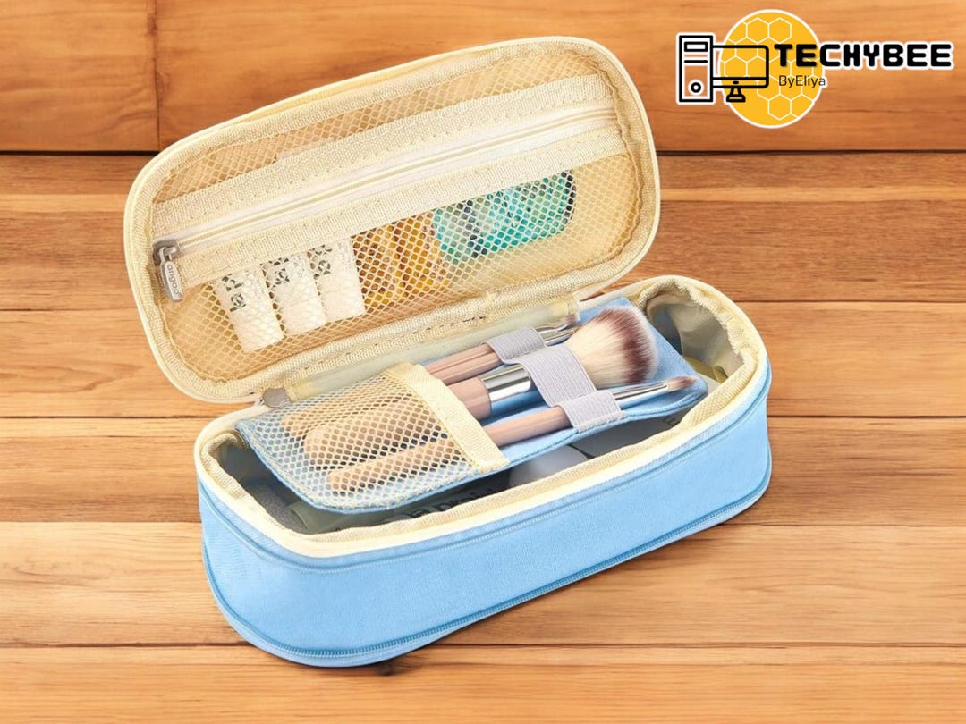 Spacious Pencil Case Large Capacity Makeup Bag Cute Stationery Holder ...
