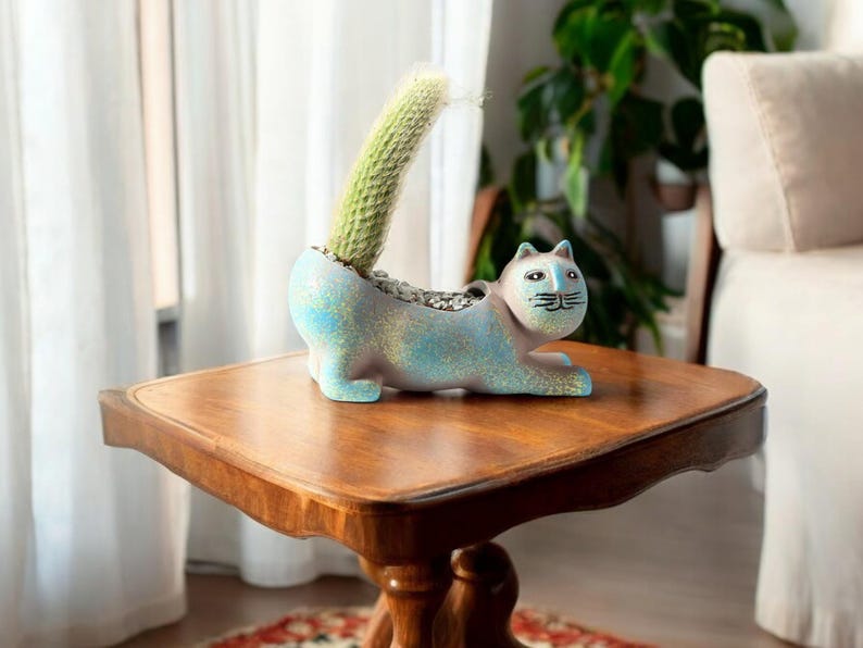 Cute Pot Holder Indoor Living Room Decoration Table Top and Home Accent ...