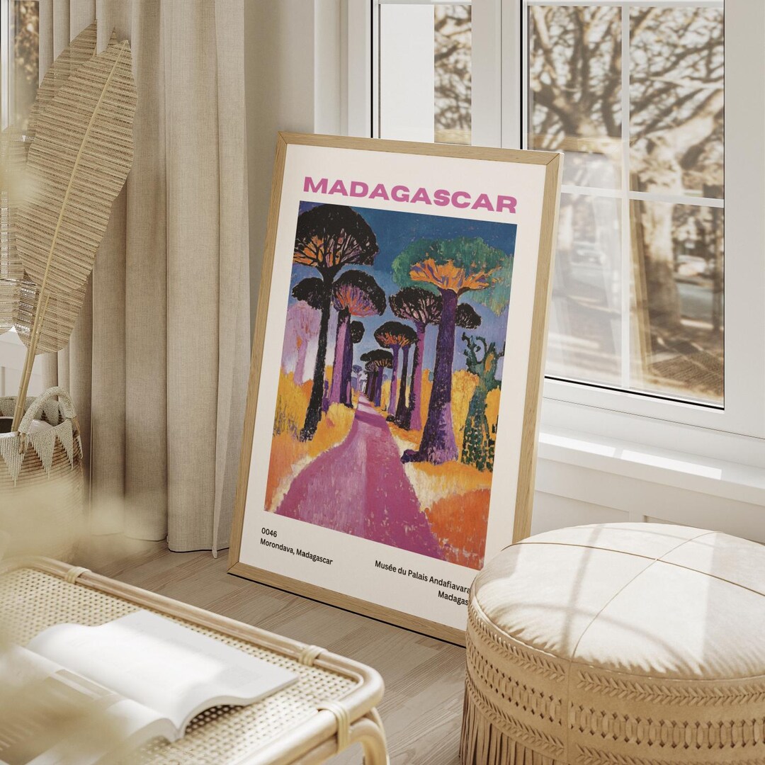 Baobab Trees in Madagascar Print - Printable Matisse Inspired Poster ...
