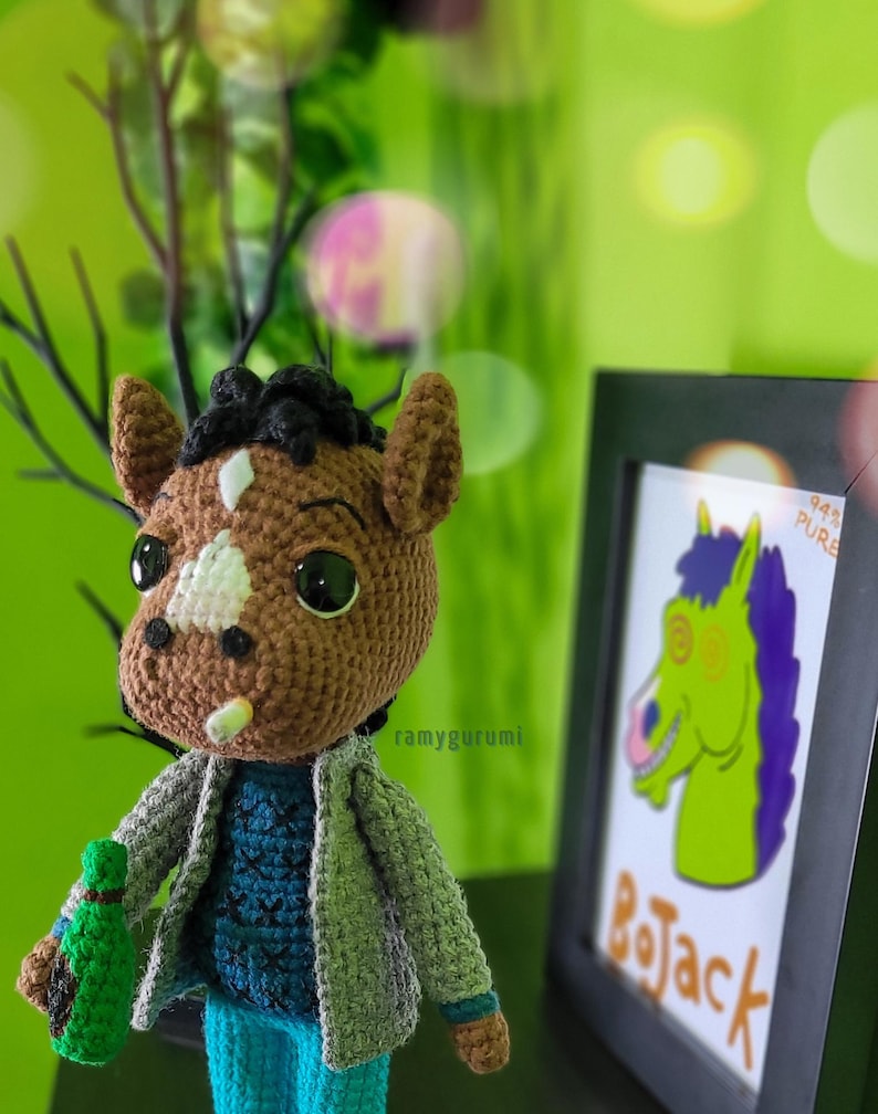 Crochet Amigurumi Pattern Bojack - Etsy