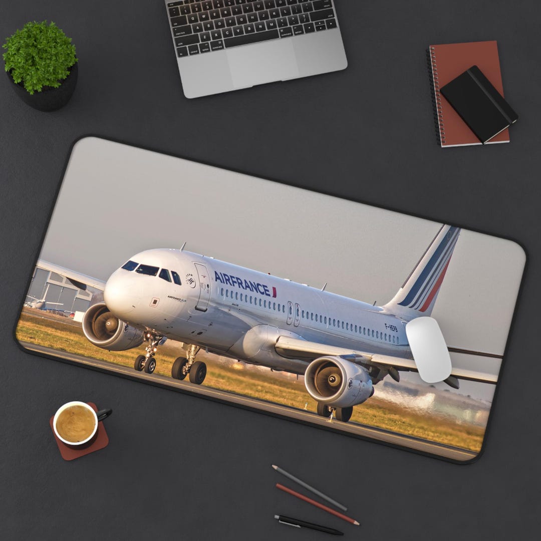 Airbus A320 Desk Mat, Airplane Desk Mat, Airplane Gaming Mat, Airbus ...