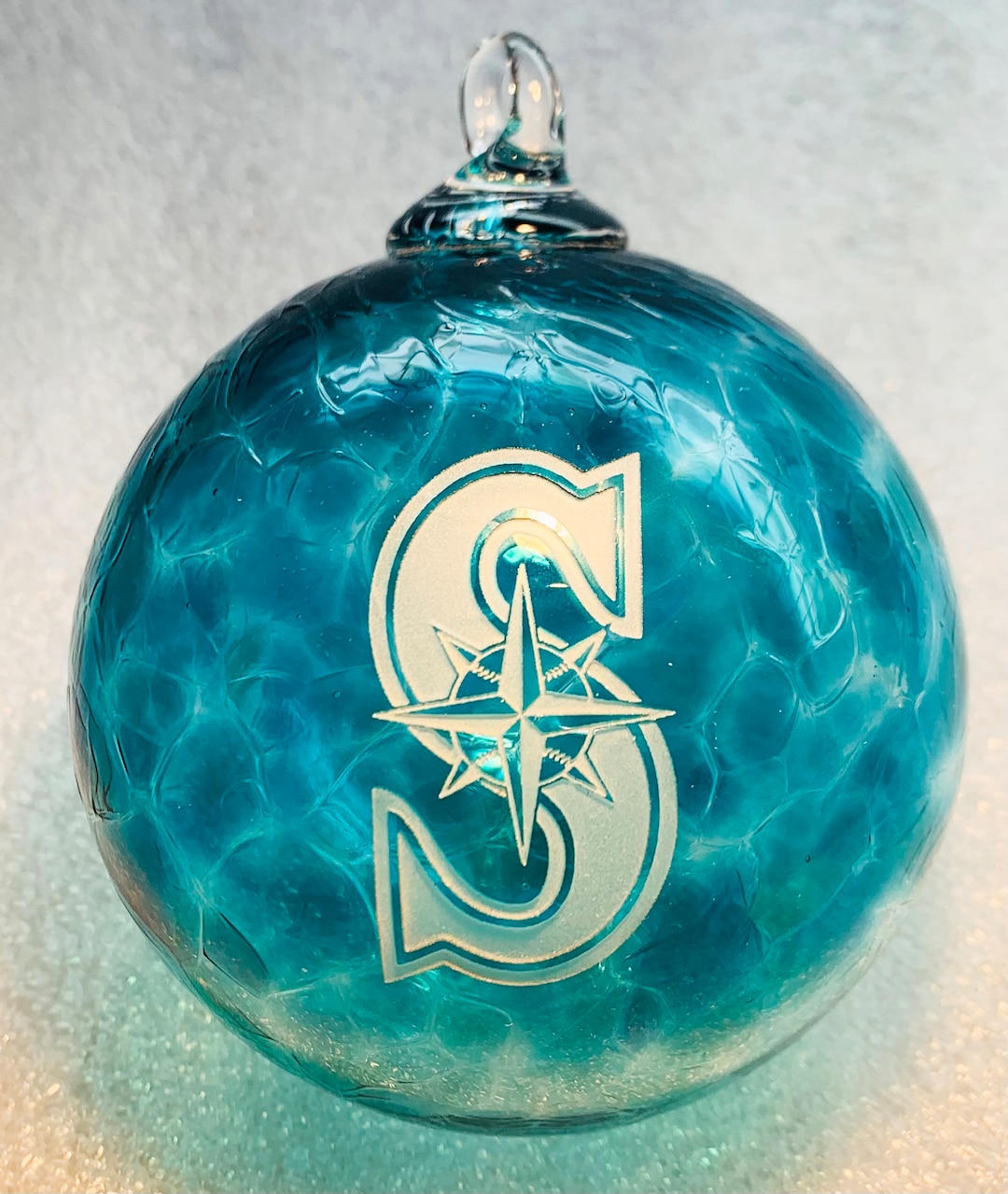 Seattle Mariners Blown Glass Ornament - Etsy