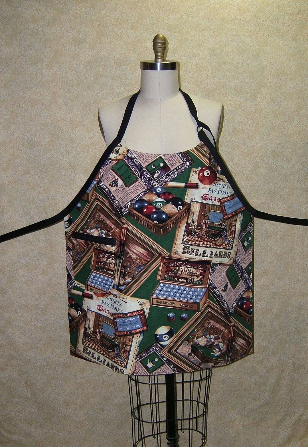 Billiards Apron Pool Cue Pool Balls 8 Ball Eight Ball Chef Pocket Xl ...