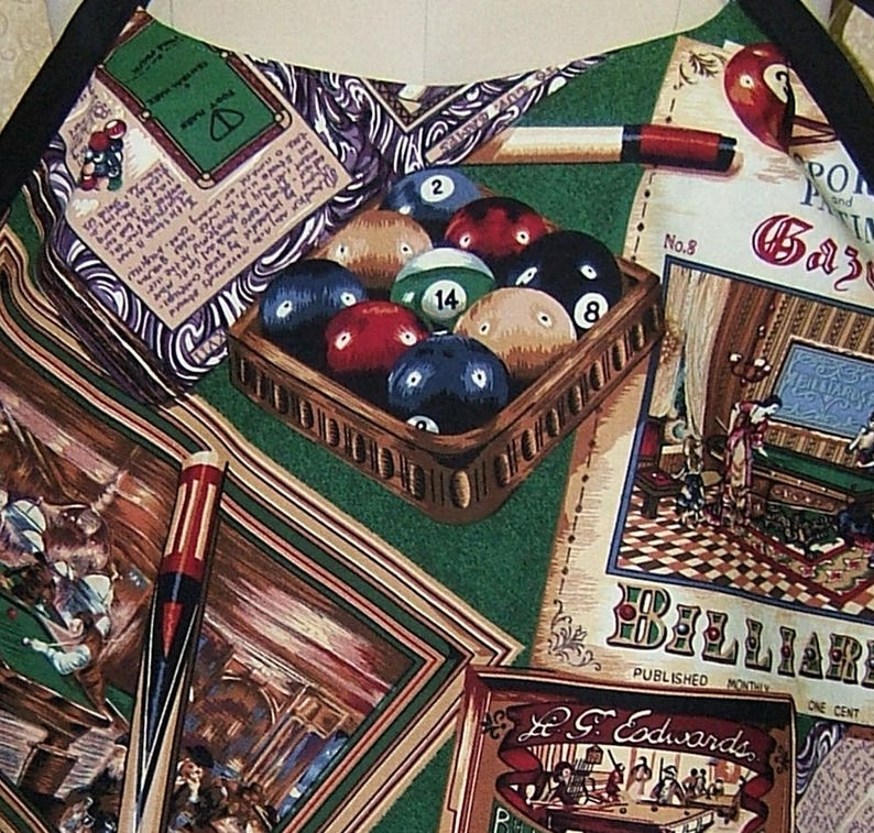 Billiards Apron Pool Cue Pool Balls 8 Ball Eight Ball Chef | Etsy