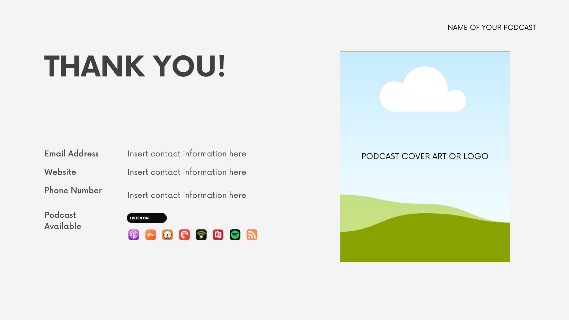 Minimalist Podcast Pitch Deck Template - Etsy
