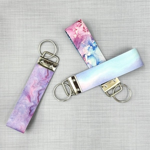 Faux Leather Mini Wristlet, Marble Wristlet, Key Fob Wristlet - Etsy