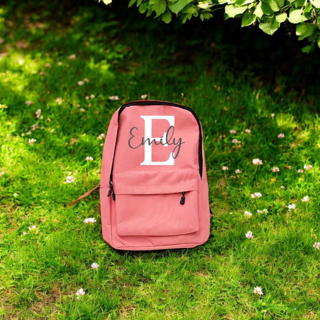 Personalized Backpack With Name School Bag Customize Bag, Backpack With ...