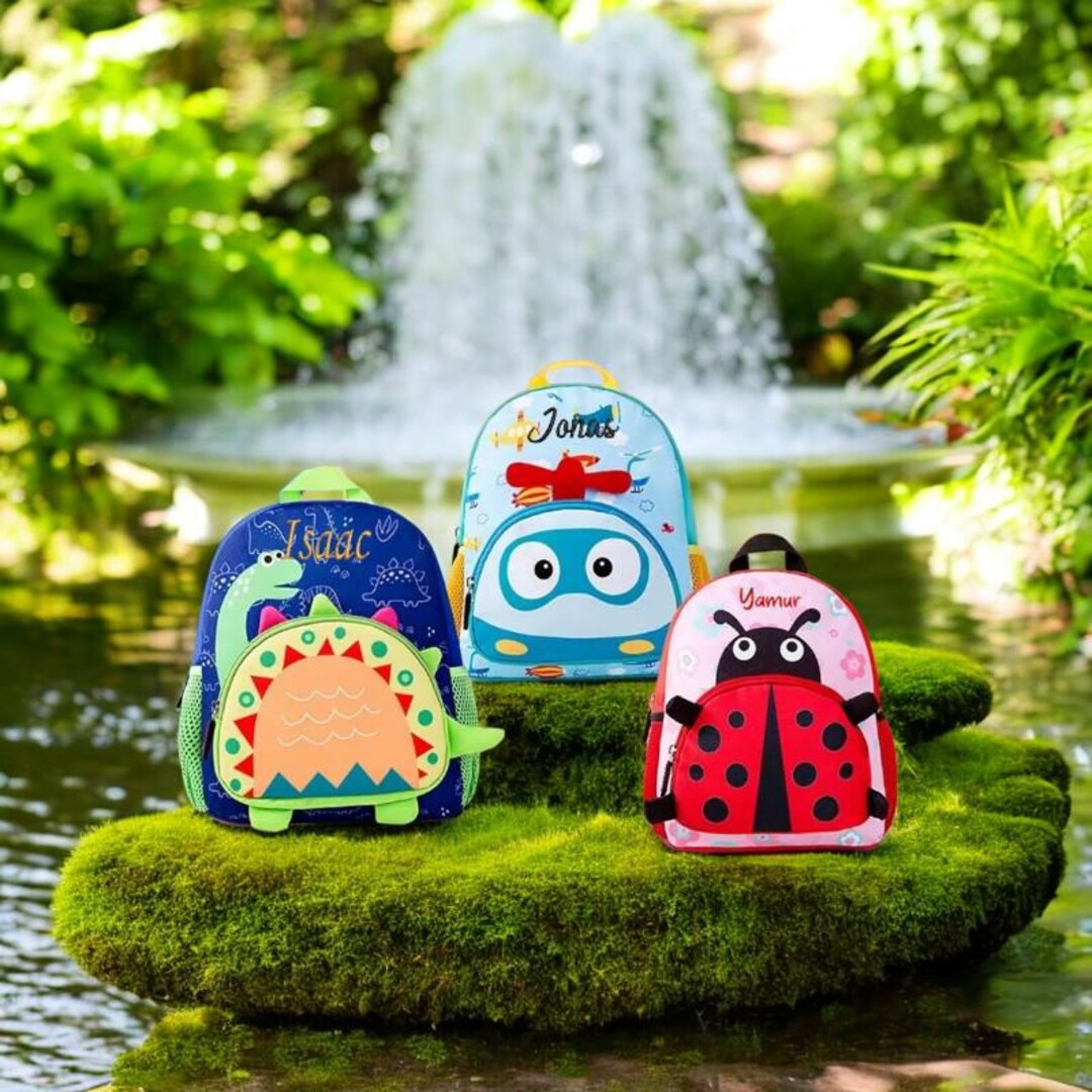 Personalized Children's Cute Cartoon Zoo Animal Backpack Outgoing ...